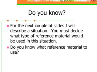 Reference materials | PPTX | Geography | Science