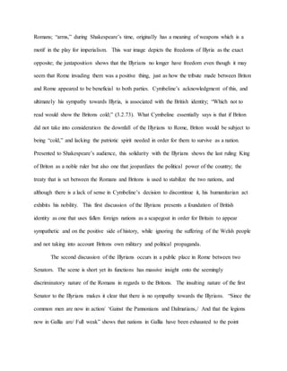 Cymbeline | DOCX | Genealogy and Ancestry | Hobbies & Interests