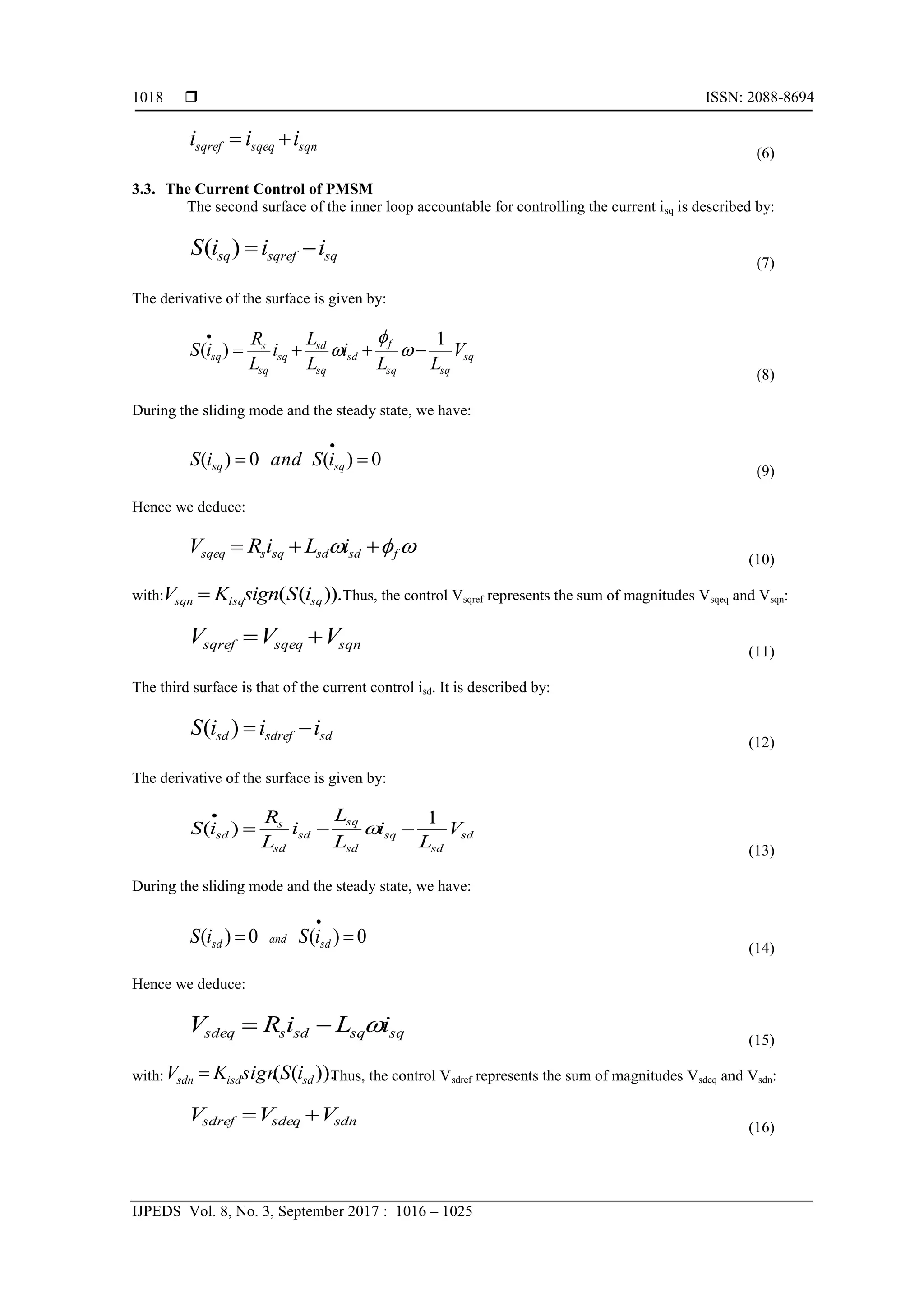 A Robust Sensorless Control of PMSM Based on Sliding Mode Observer and Model Reference Adaptive ...