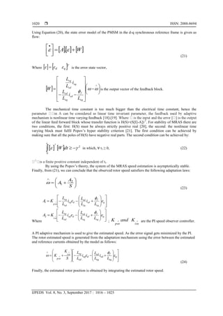 A Robust Sensorless Control of PMSM Based on Sliding Mode Observer and ...