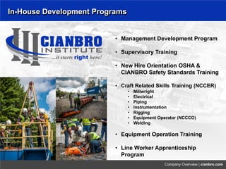 Cianbro_Intro_2015DRAFT | PDF | Civil Engineering Industry | Industries