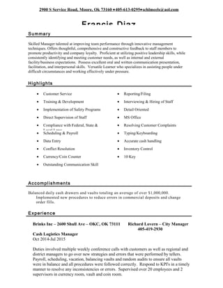 Francis Diaz Resume | PDF