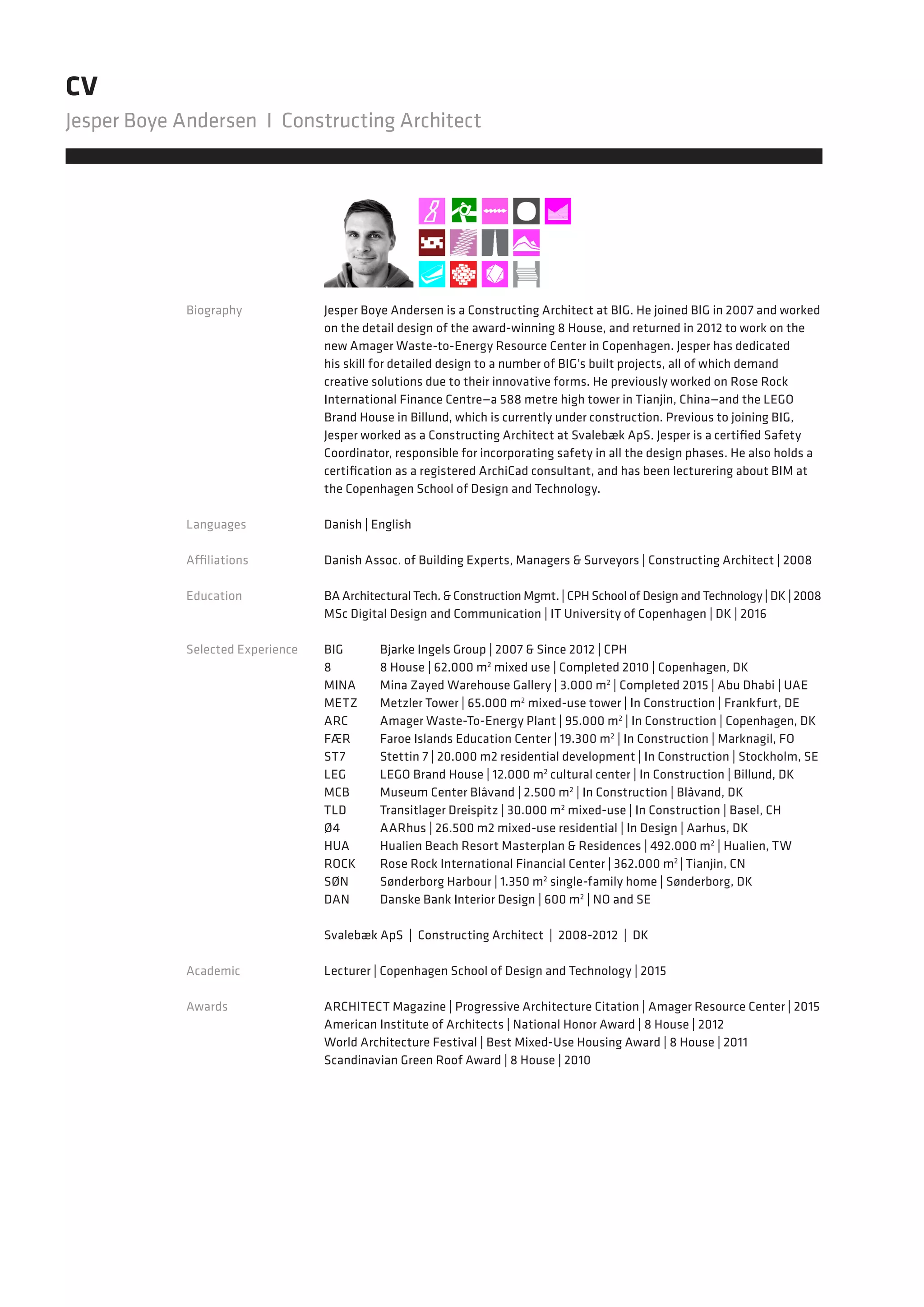 JESPER BOYE ANDERSEN CV UK | PDF