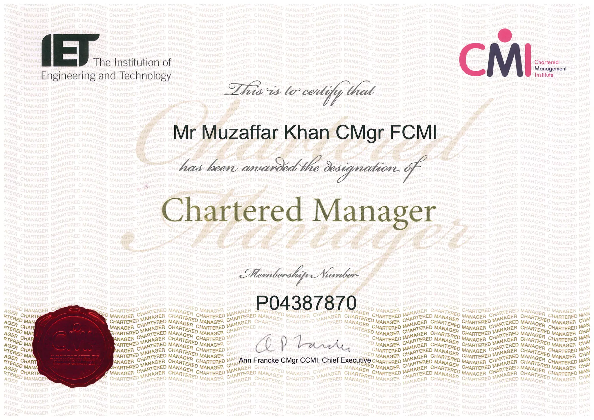 Muzaffar CMgr | PDF