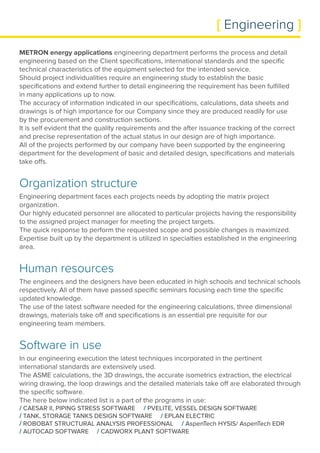 METRON Company Profile | PDF | Business Administration | Business