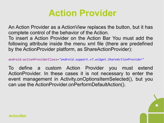 Android App Development - 05 Action bar | ODP