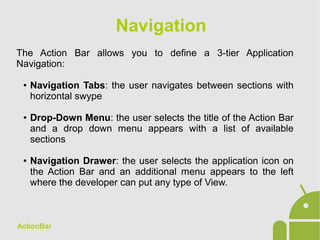 Android App Development - 05 Action bar | ODP