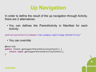 Android App Development - 05 Action bar | ODP