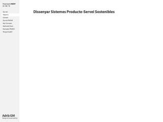 Adria GM presentacio System Design For Sustainability to Inedit Innova ...