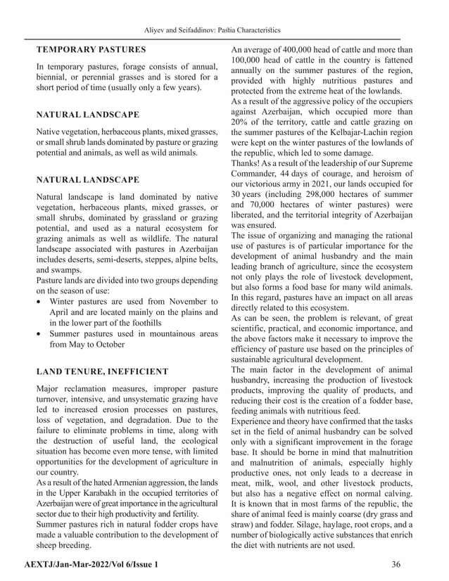 Pastia Characteristics and Improved Use Efficiency | PDF