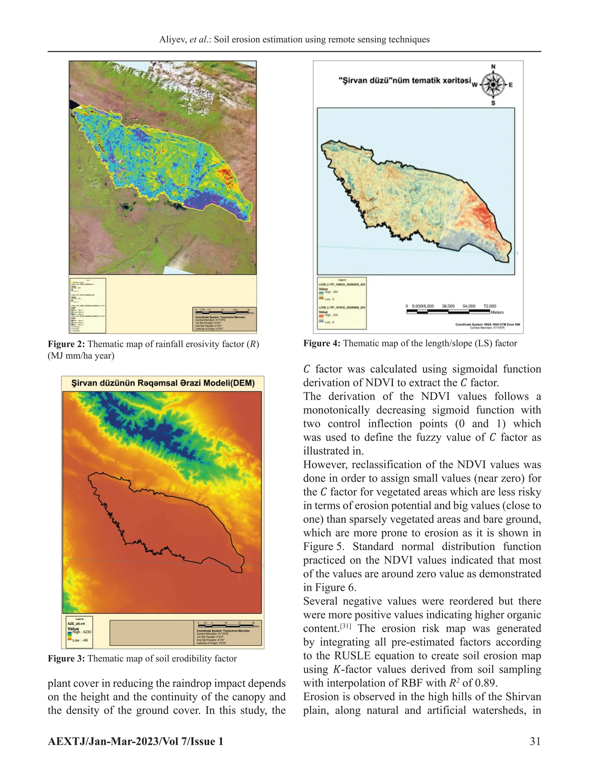 Soil Erosion Estimation Using Remote Sensing Techniques in Theshirvan Plain of the Republic of ...
