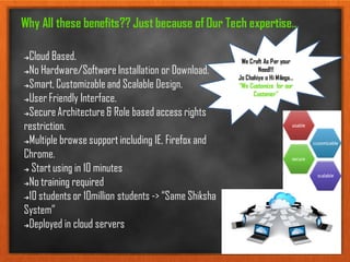 Shiksha System End User Presentation | PDF