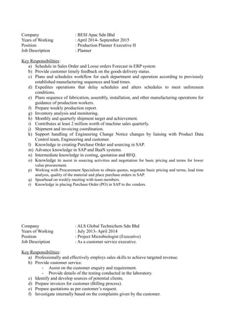 Resume - Geetha | DOC