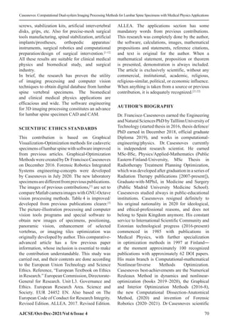 Computational Dual-system Imaging Processing Methods for Lumbar Spine Specimens with Medical ...