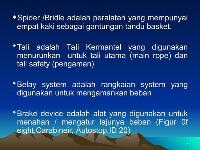 05A LOWERING DAN LIFTING SYSTEM VERTICAL RESCUE | PPT
