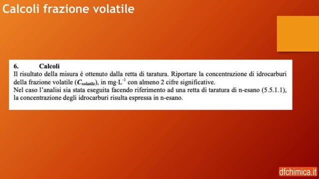 Analisi idrocarburi nelle acque p.2 | PPSX