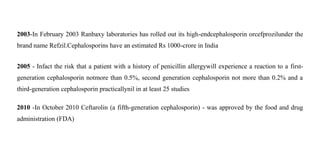 Cephalosporins | PDF