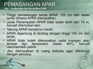 ALAT PEMADAMAN APAR RINGAN BAGI RUMAH SAKIT | PPT