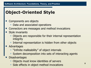 05 architectural styles | PPT | Programming Languages | Computing