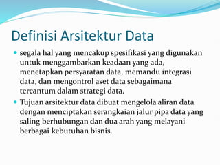 Materi Kuliah Sistem Informasi 05 Arsitektur Data dalam Sistem Informasi.pptx