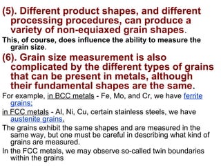 05 astm grain size measurements | PPT