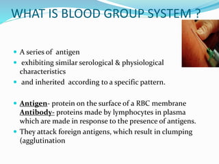 BLOOD GROUP NAHID | PPTX