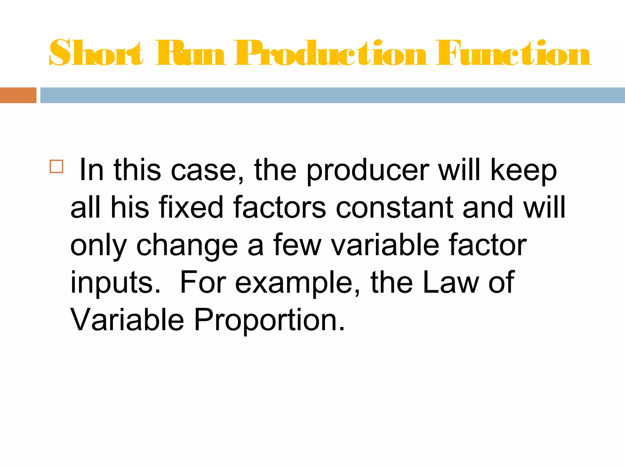Presentation on law of variable proportion | PPT