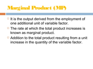 Presentation on law of variable proportion | PPT