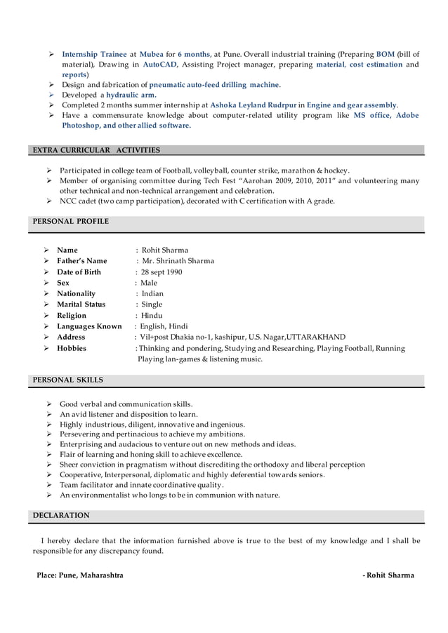 Rohit Sharma(Resume)pune | PDF