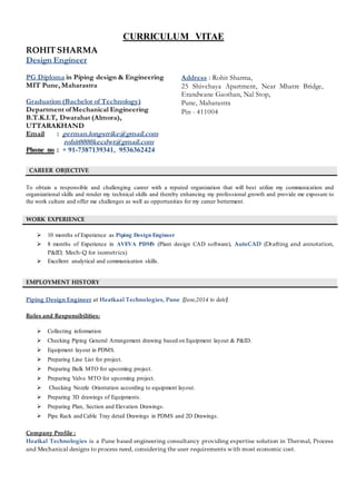 Rohit Sharma(Resume)pune | PDF