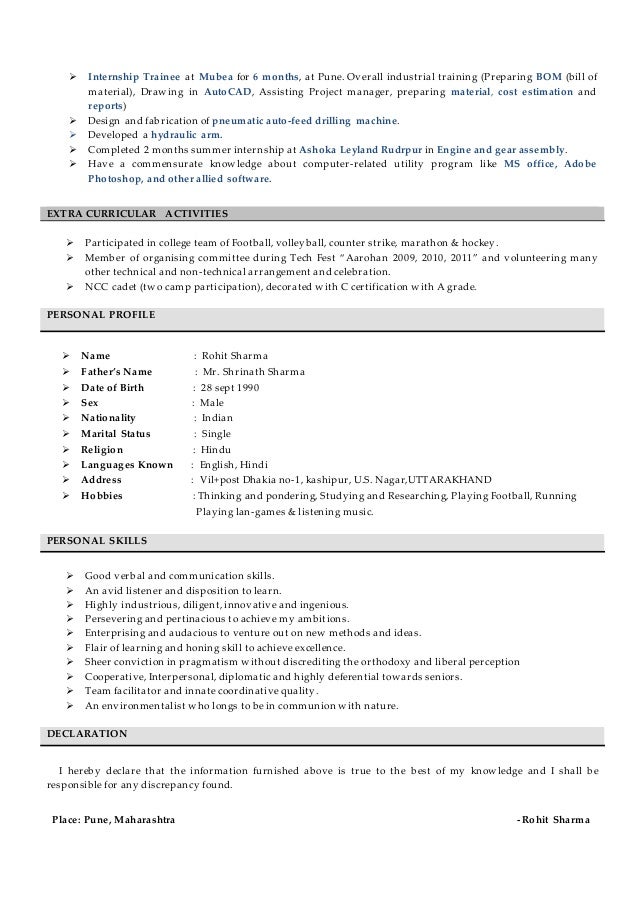 Rohit Sharma(Resume)pune
