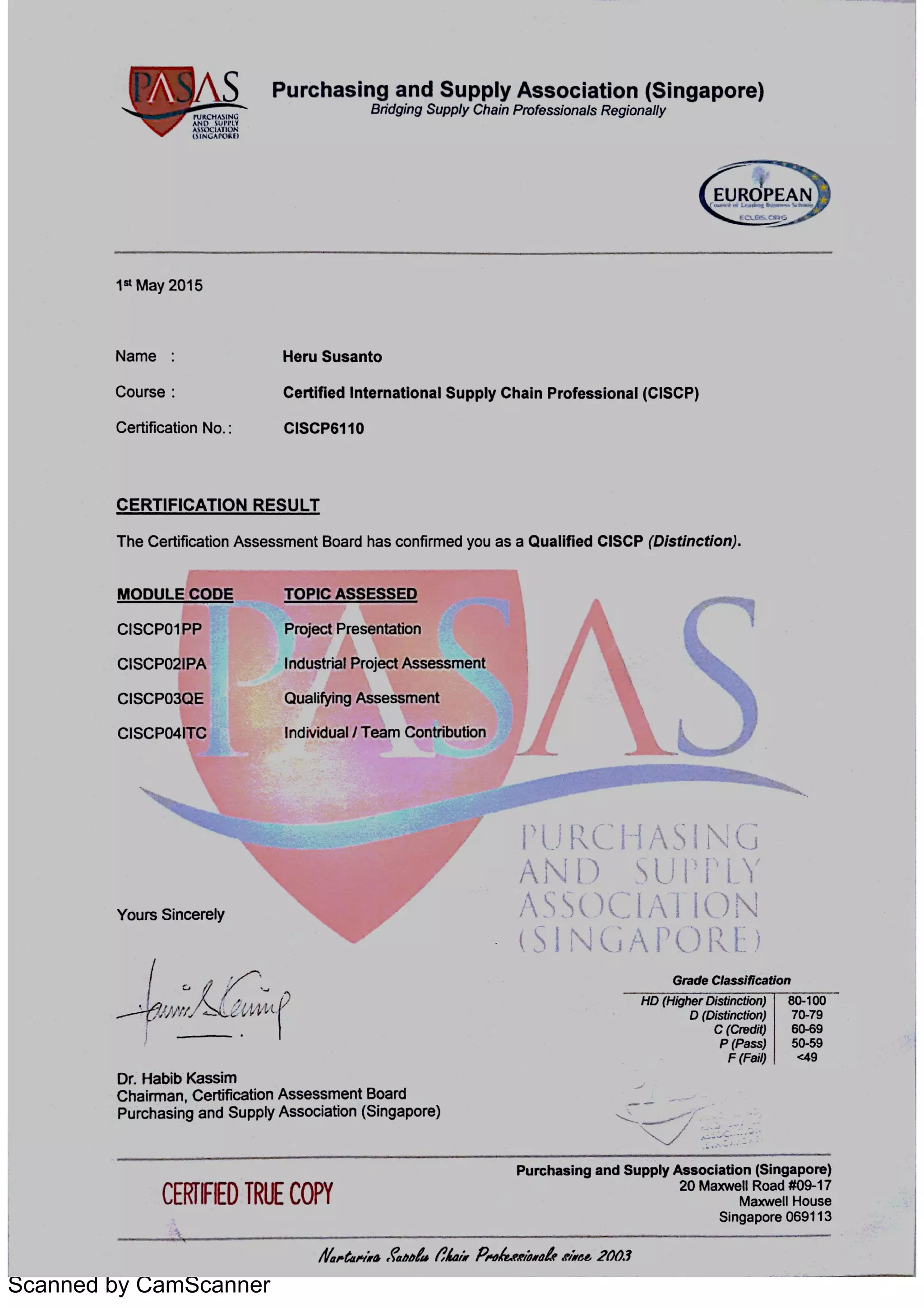 CISCP Certificate | PDF