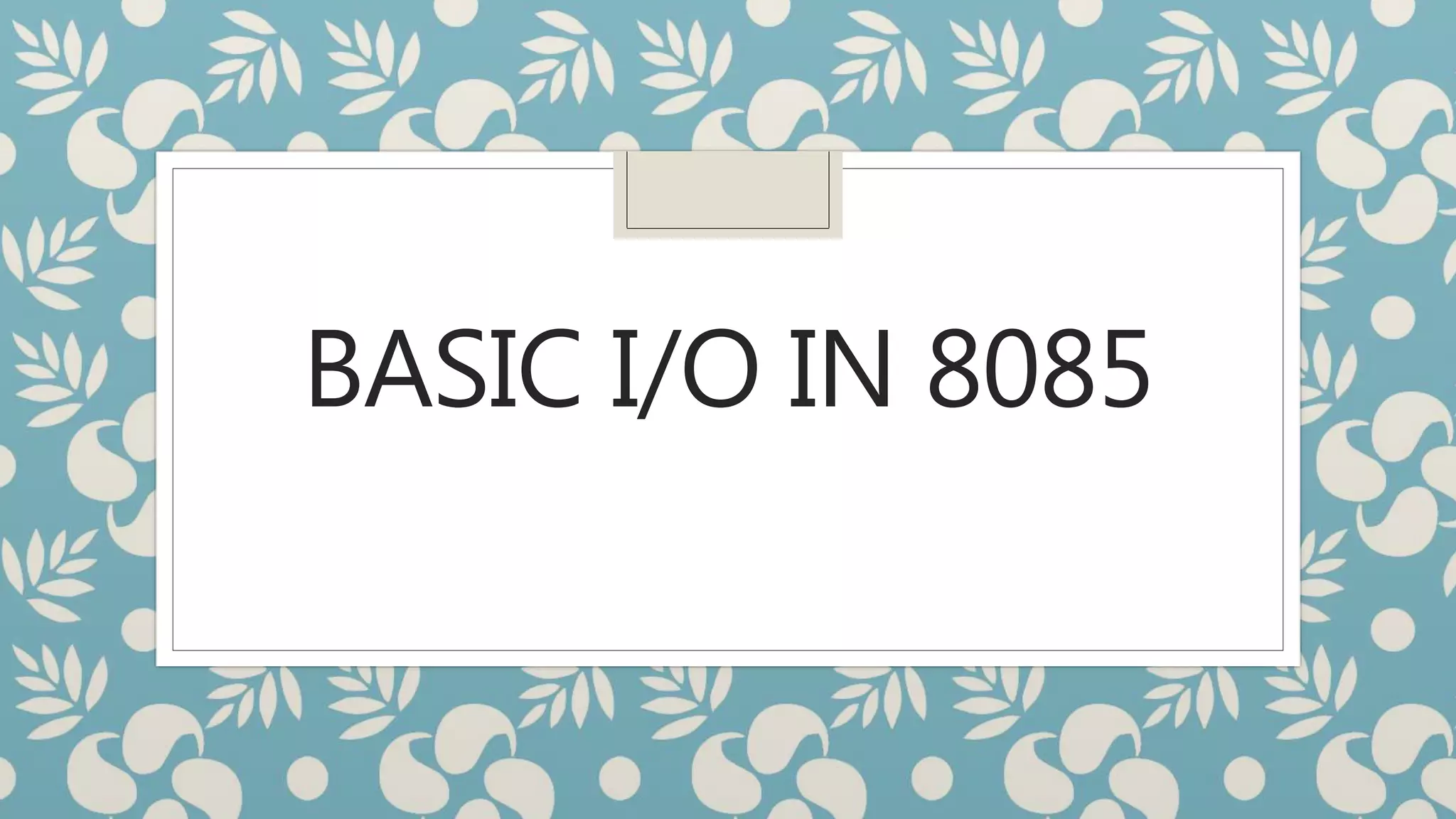 05 basic io_operation_part01 | PPT