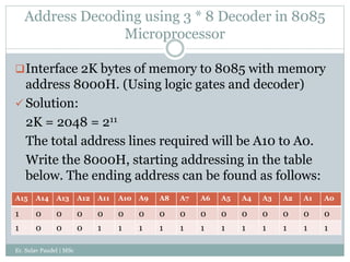 Bus Structure, Memory and I/O Interfacing | PPT