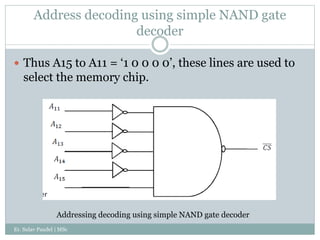 Bus Structure, Memory and I/O Interfacing | PPT