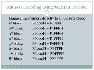 Bus Structure, Memory and I/O Interfacing | PPT