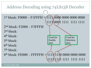 Bus Structure, Memory and I/O Interfacing | PPT
