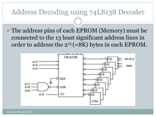 Bus Structure, Memory and I/O Interfacing | PPT