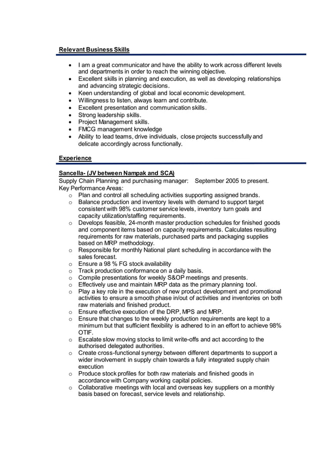 KVR CV- 28 Oct 15 | PDF