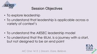 Leadership model of aiesec v2 | PPTX
