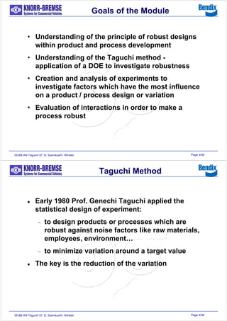 Javier Garcia - Verdugo Sanchez - Six Sigma Training - W4 Taguchi ...