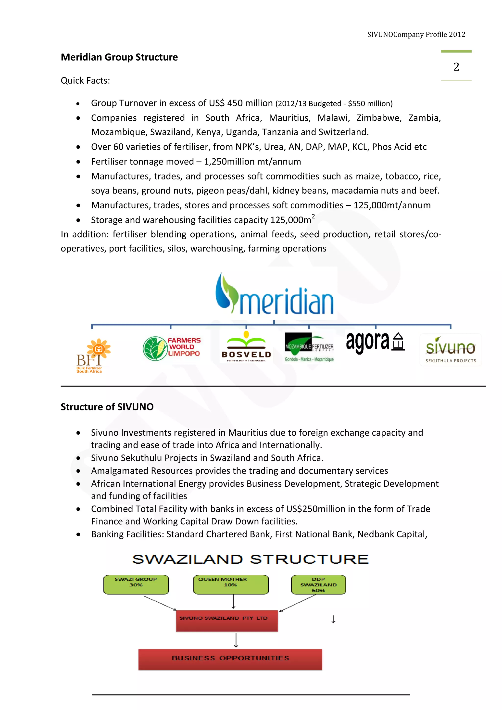 Sivuno Company Profile | PDF