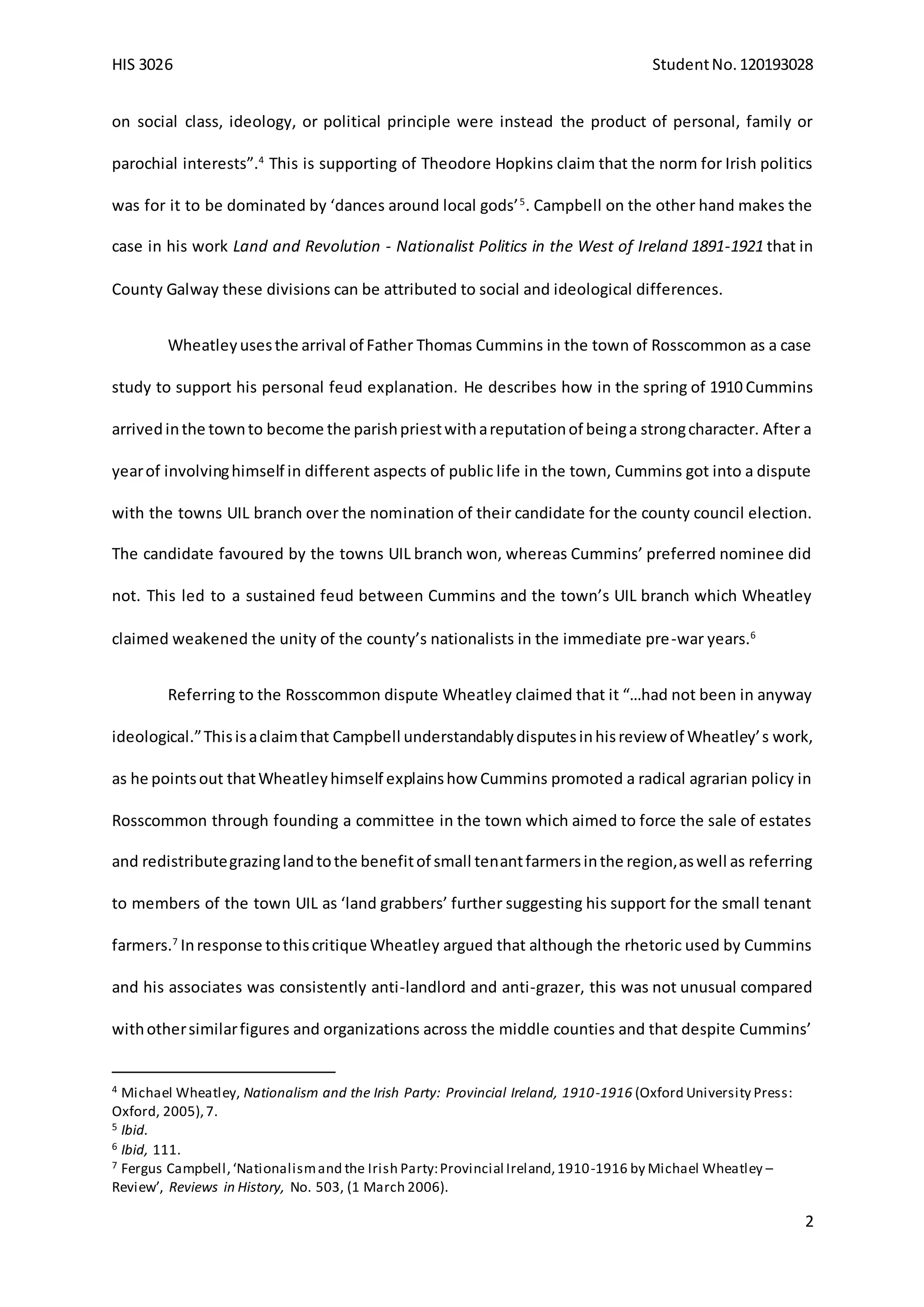 Irish Rev Essay | PDF