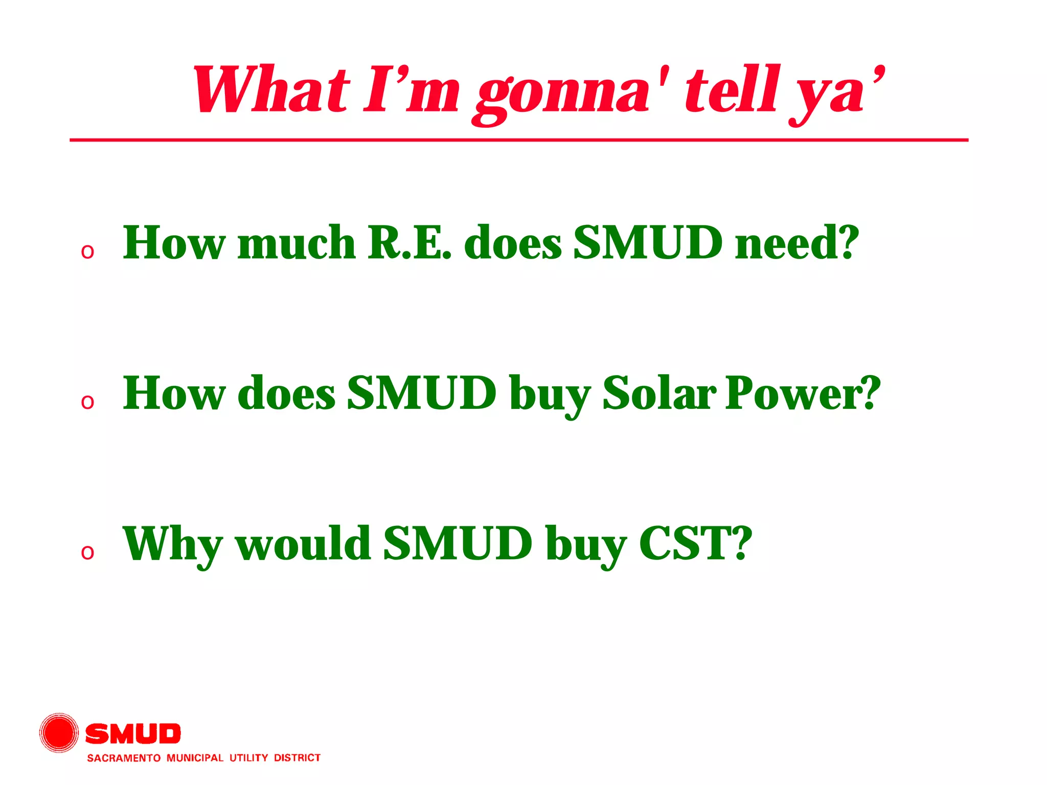 CSP Power purchaser panel [CSTP 2009] | PPT