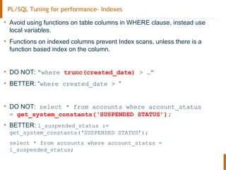 Oracle SQL, PL/SQL best practices | PPT