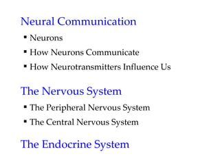 Introductory Psychology: Biopsychology | PPT