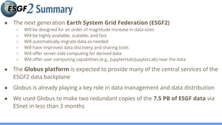 Building the Next Generation Earth System Grid Federation (ESGF2) | PPT