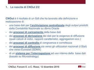 Chiara Rossi, Elena Forconi - CNOut: Esigenze e soluzioni adottate | PPTX