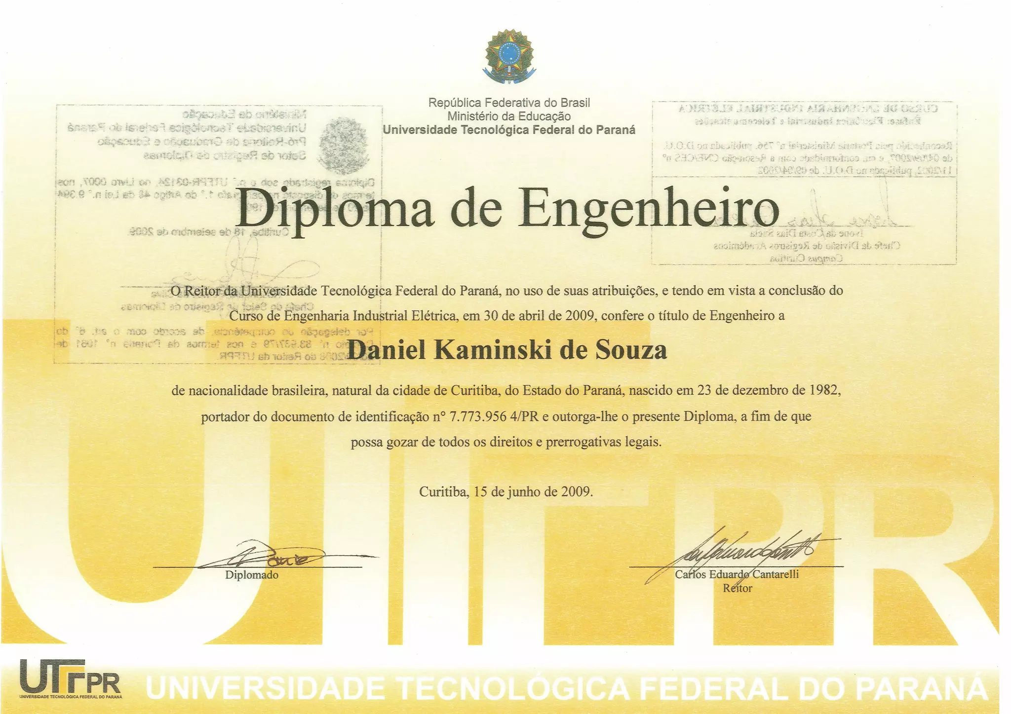 Diploma Daniel Utfpr Ppt