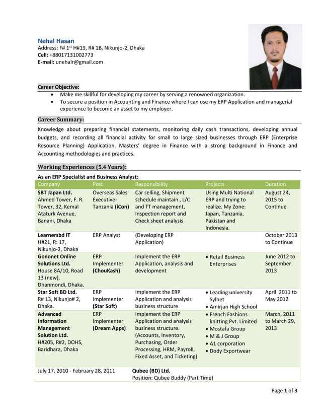 Resume of Nehal | PDF